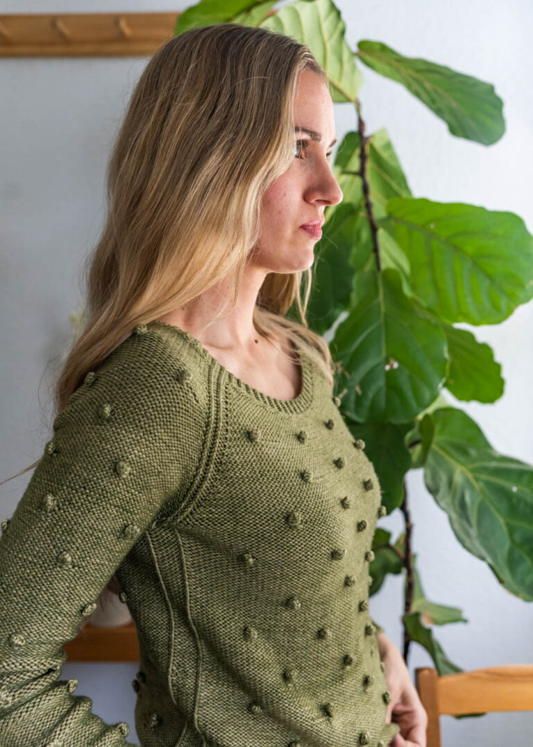 Knitting a Misha & Puff-Style Popcorn Sweater - Make It Yourself Mama