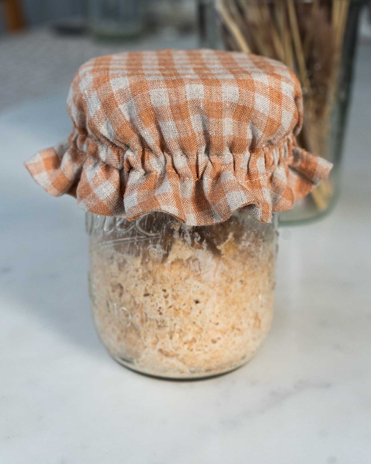 Sourdough Starter Jar Cover Free Sewing Pattern - Make It Yourself Mama